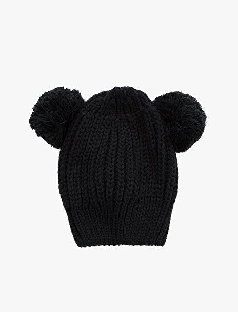 Koton Kadın Ponpon Detaylı Bere