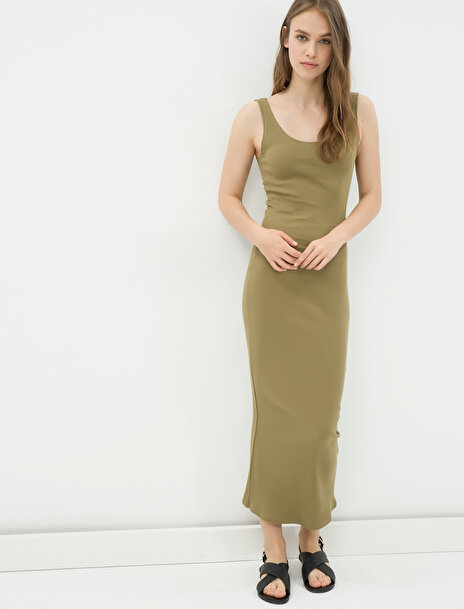 Koton Kadın Oyuk Yaka Elbise Koton Kadın Oyuk Yaka Elbise