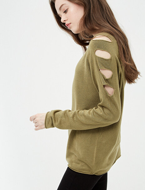 Koton Kadın Omuz Detaylı Kazak