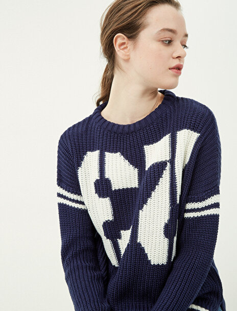 Koton Ole Genç Kız Desenli Kazak