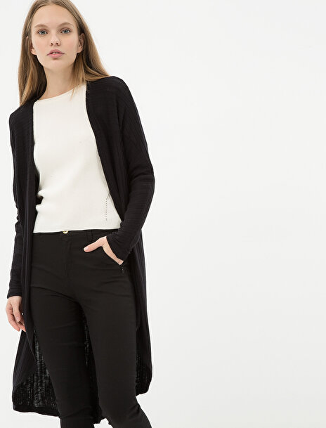 Koton Kadın Düz Triko Hırka