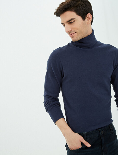 Koton Erkek Balıkçı Yaka T-Shirt