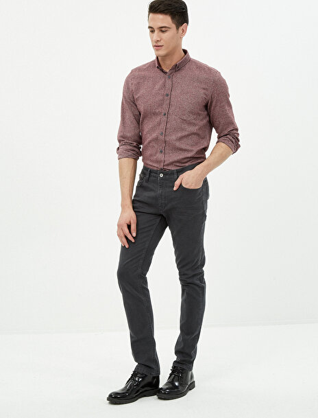 Koton Erkek Fermuar Detaylı Pantolon