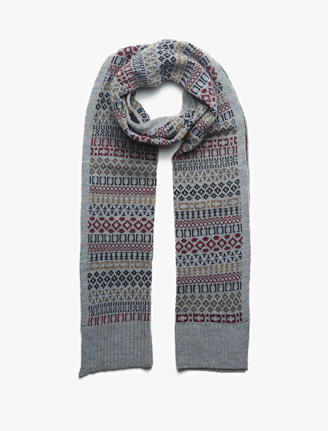 Koton Erkek Desenli Atkı