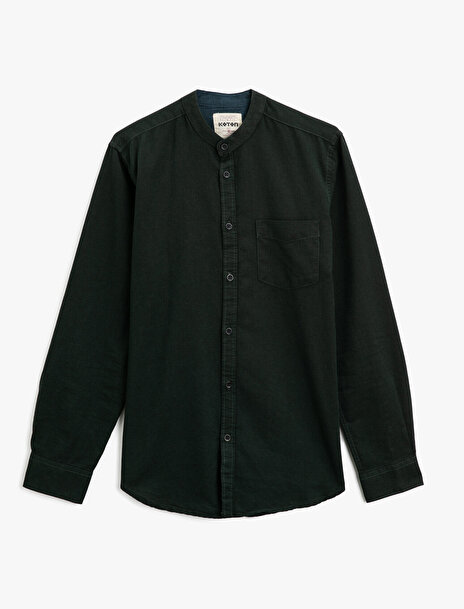 Koton Erkek Pamuklu Klasik Yaka Uzun Kollu Gömlek