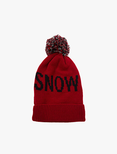 Koton Erkek Çocuk Yazı Desenli Bere