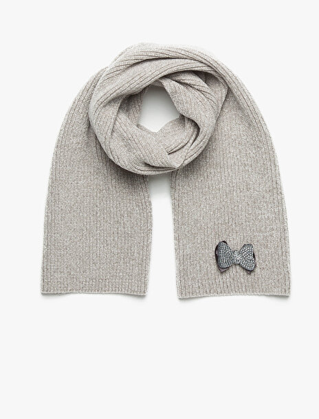 Koton Kız Çocuk Fiyonk Detaylı Atkı