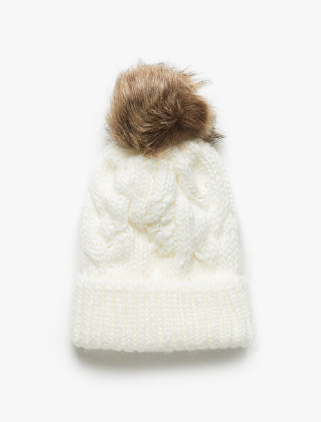 Koton Kız Çocuk Ponpon Detaylı Bere