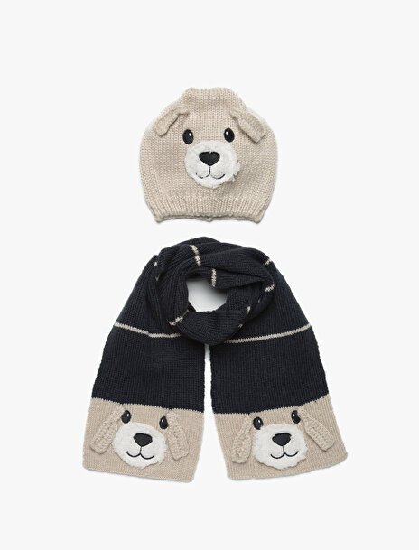 Koton Erkek Çocuk Atkı Bere Seti