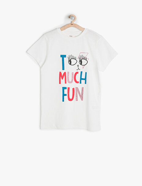 Koton Kız Çocuk Baskılı T-Shirt