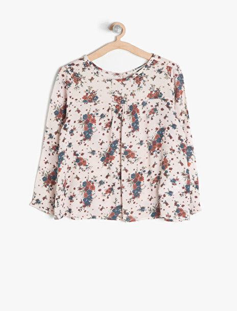 Koton Kız Çocuk Çiçekli Bluz