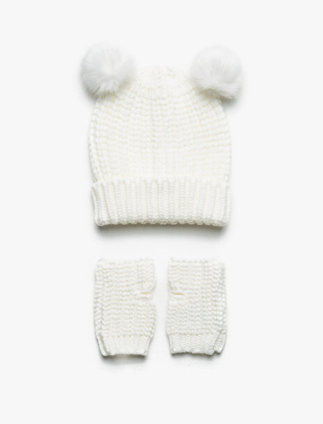 Koton Kız Çocuk Ponpon Detaylı Takım