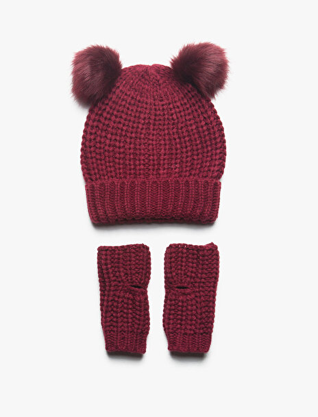 Koton Kız Çocuk Ponpon Detaylı Takım