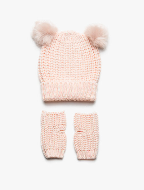 Koton Kız Çocuk Ponpon Detaylı Takım