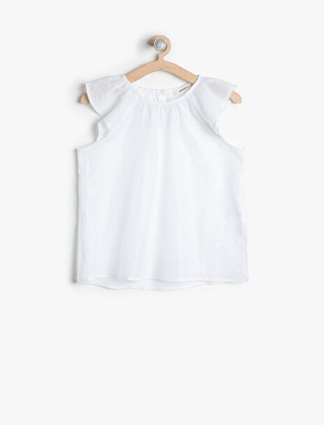 Koton Kız Çocuk Oyuk Yaka Bluz