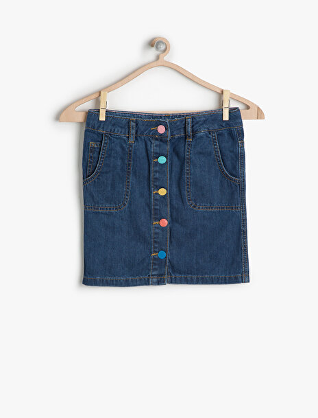 Koton Kız Çocuk Normal Bel Jean Etek Koton Kız Çocuk Normal Bel Jean Etek