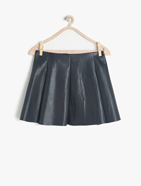 Koton Kız Çocuk Deri Görünümlü Etek