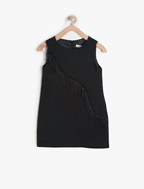 Koton Kız Çocuk Püskül Detaylı Elbise