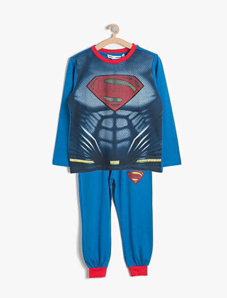 Koton Erkek Çocuk Süpermen Baskılı Pijama