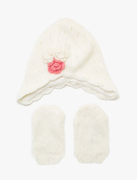 Koton Kız Çocuk Örgü Bere Takımı