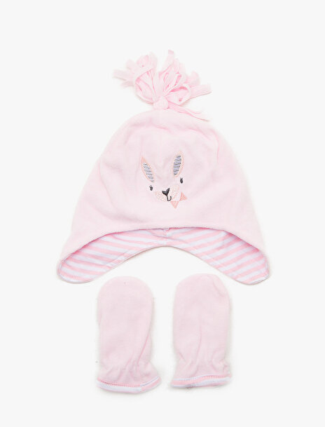 Koton Kız Çocuk Baskılı Bere Takım