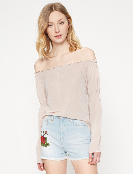Koton Kadın Omzu Açık T-Shirt