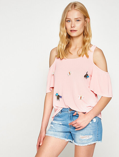 Koton Kadın Hayvan Figürlü T-Shirt