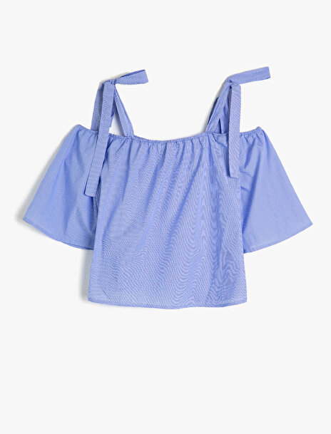 Koton Kadın Omzu Açık Kısa Bluz