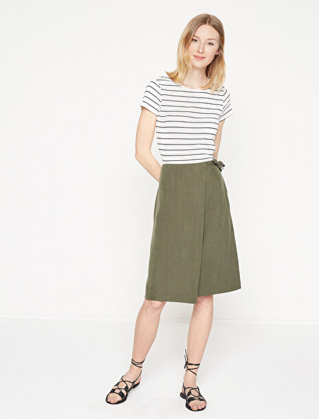 Koton Kadın Beli Bağlamalı Etek