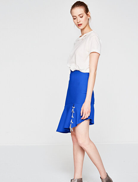 Koton Kadın Bağcık Detaylı Etek