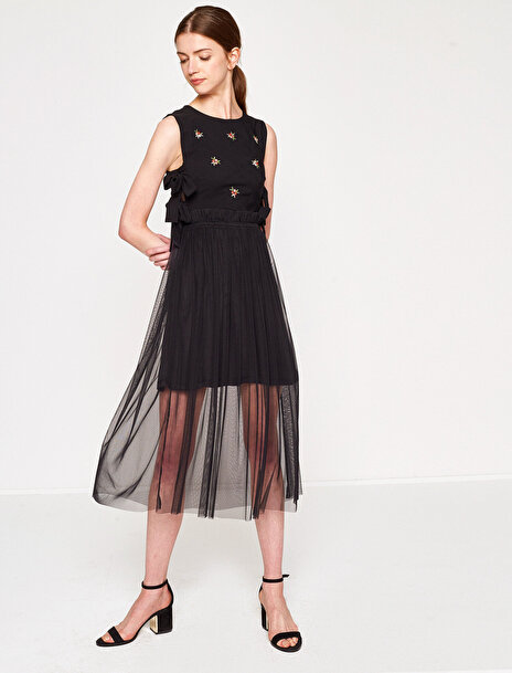 Koton Kadın Nakışlı Elbise