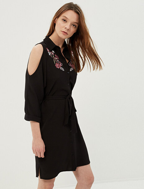 Koton Kadın Omuz Detaylı Elbise