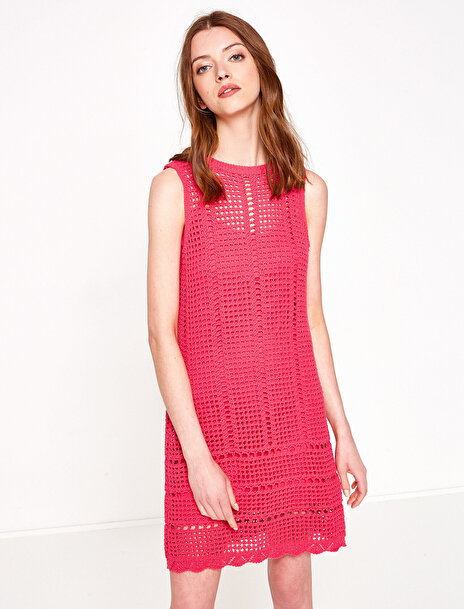 Koton Kadın Dantel Triko Elbise