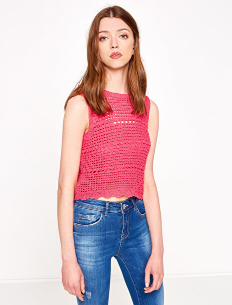 Koton Kadın İşlemeli Triko Bluz