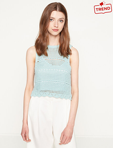 Koton Kadın İşlemeli Triko Bluz