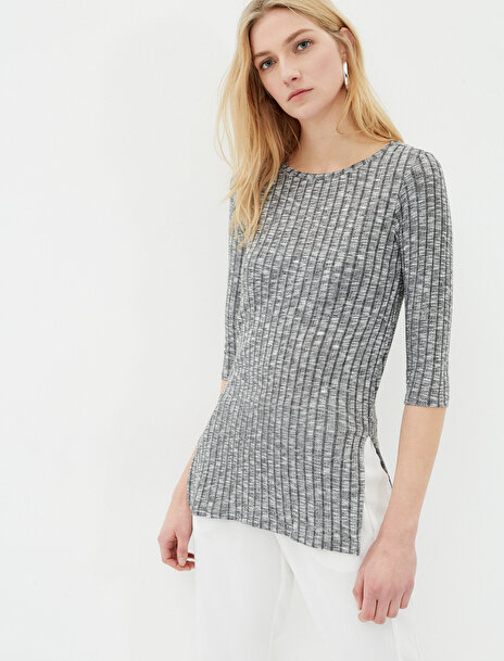 Koton Kadın Yırtmaç Detaylı Tunik