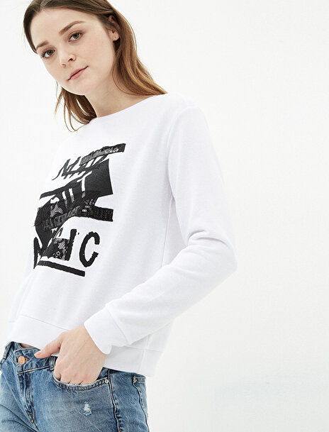 Koton Kadın Payetli Sweatshirt