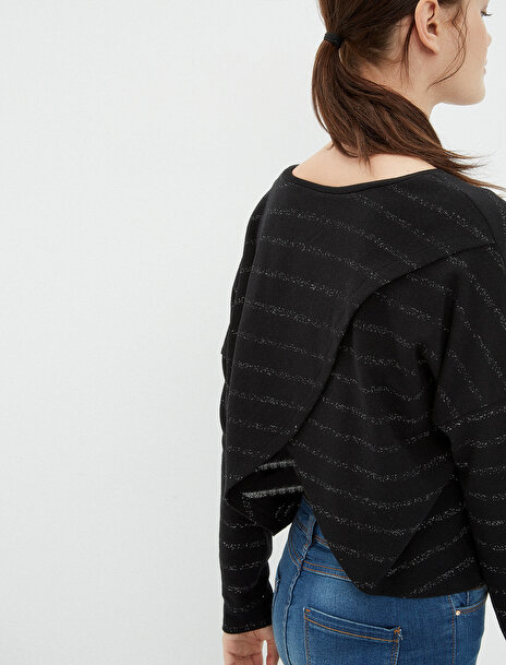 Koton Kadın Sırt Detaylı Kazak