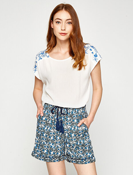 Koton Kadın İşlemeli Bluz