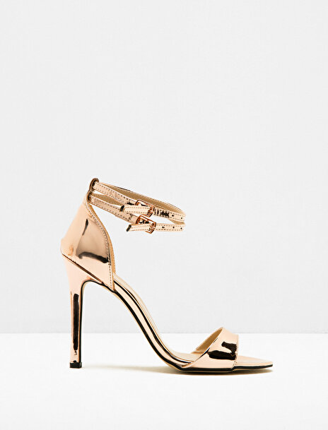 Koton Kadın Deri Görünümlü Topuklu Ayakkabı