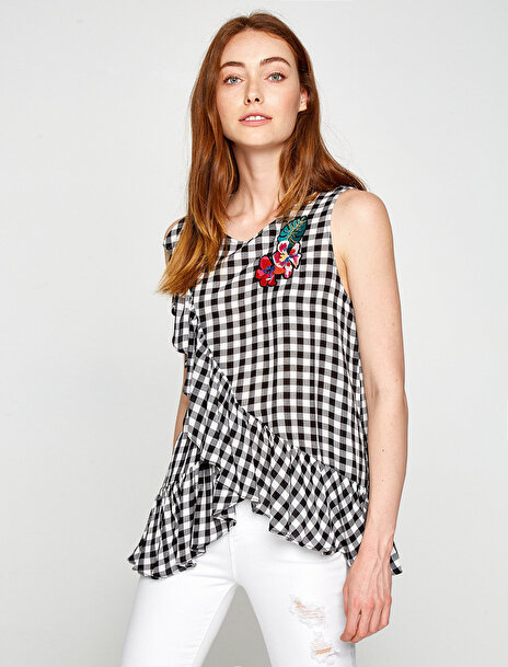 Koton Kadın İşlemeli Bluz