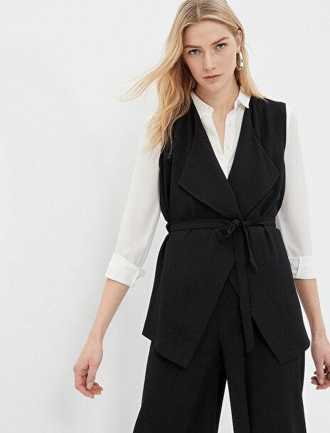 Koton Kadın Beli Bağlamalı Yelek