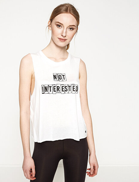 Koton Kadın Yazılı Baskılı Atlet