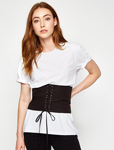 Koton Kadın Kuş Gözü Detaylı Korse