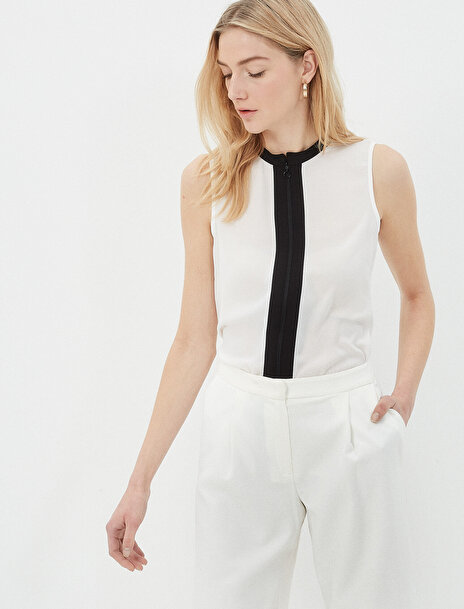 Koton Kadın Renk Bloklu Bluz