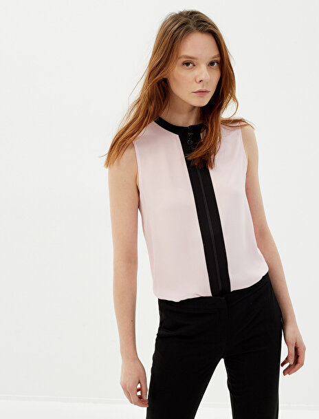 Koton Kadın Renk Bloklu Bluz