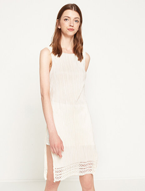 Koton Kadın Yırtmaç Detaylı Tunik