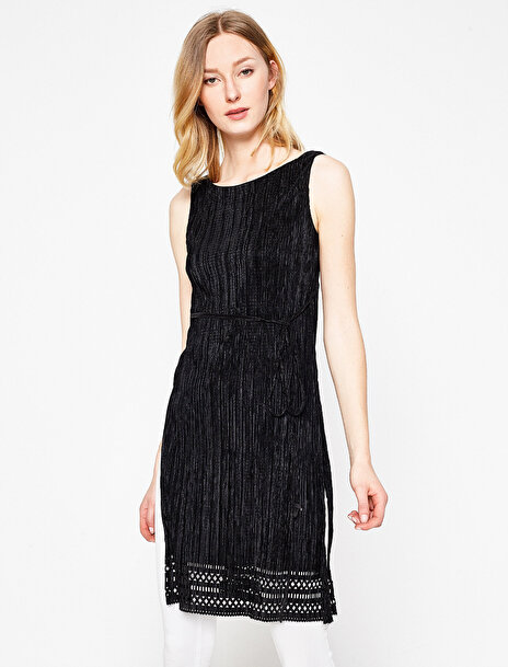 Koton Kadın Yırtmaç Detaylı Tunik