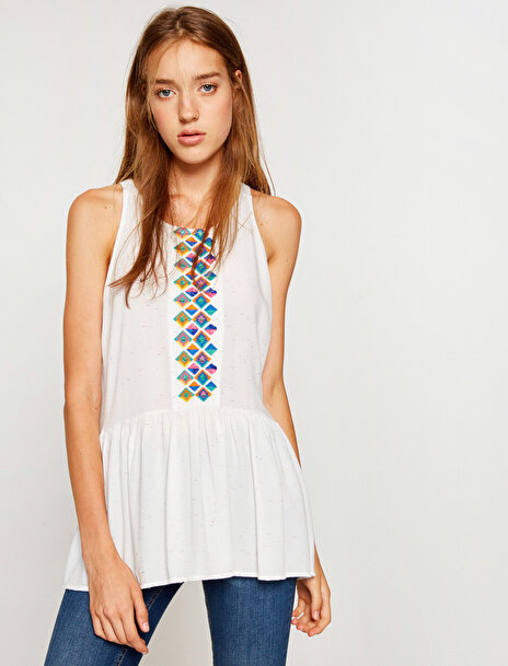 Koton Kadın İşlemeli Atlet