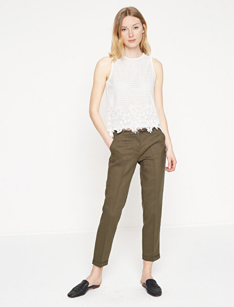 Koton Kadın Kısa Paça Pantolon